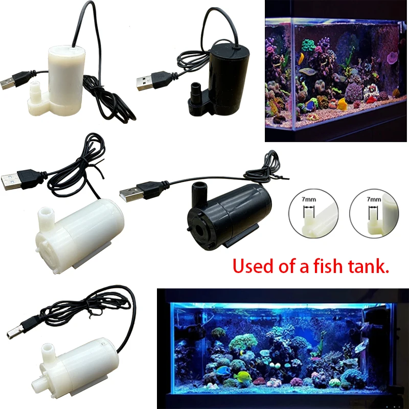 Super-Quiet-DC-5V-USB-Brushless-Motor-Pump-Portable-Submersible-Water ...
