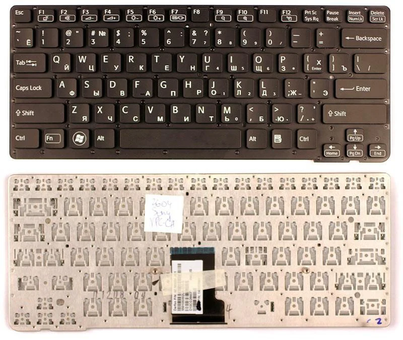 Keyboard for Sony Vaio vpc ca2s1e/P Black without frame|Replacement ...