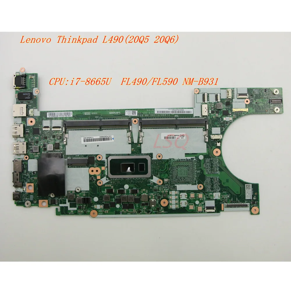 New-For-Lenovo-Thinkpad-L490-20Q5-20Q6-Laptops-Motherboard-CPU-i7-8665U ...