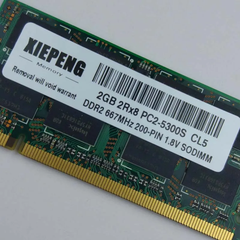 4GB 2Rx8 PC2-6400S DDR2 2gb 800 MHz Laptop Memory 4G pc2 6400 Notebook ...