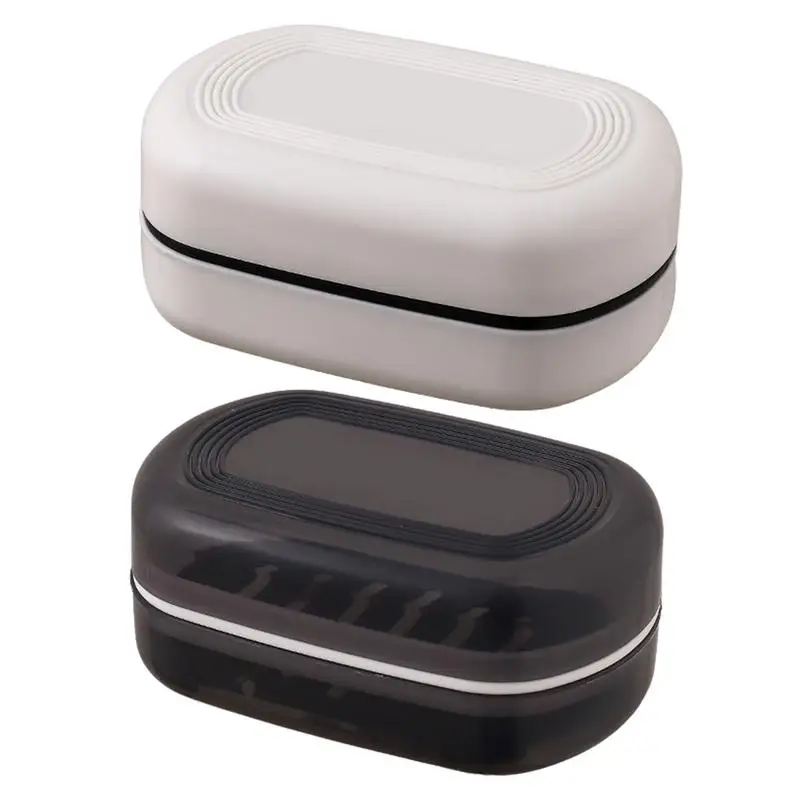 Multi-space-Double-Layer-Design-Soap-Box-Dish-Holder-Soap-Case-Travel ...
