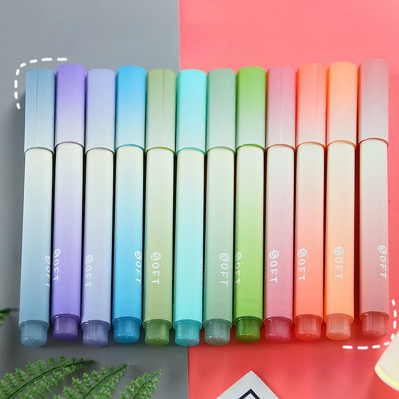 4pcs-Gradient-Color-Cute-Marker-Pens-Highlighter-DIY-Spot-Liner-Drawing ...
