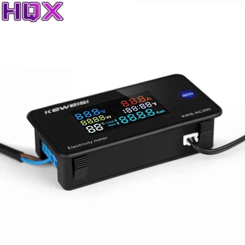 Ac 6In1 220V 110V 50V ~ 300V 100A Digitális Ampermeter Teljesítmény ...