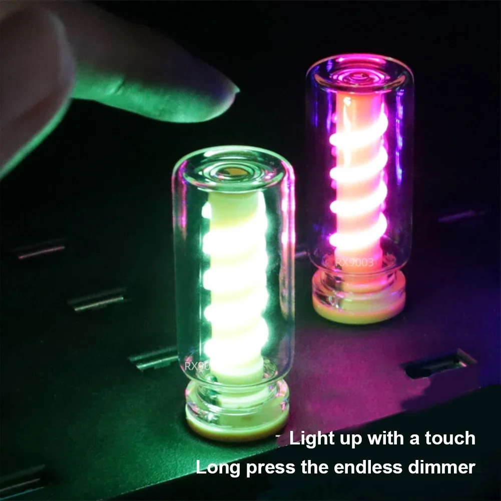 Car USB LED spiral Filament Touch Dimming Bulb 5V Retro LED Bulbs 1W ...