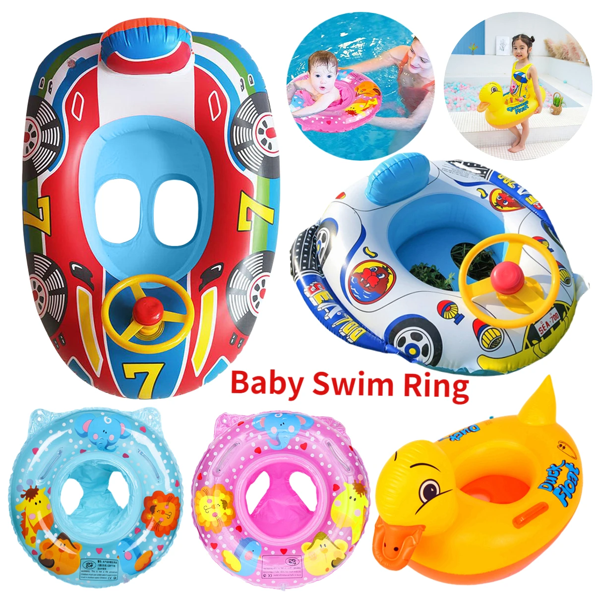 Anel-de-nata-o-infl-vel-para-crian-as-Baby-Swim-Ring-Piscina-de-tubo ...