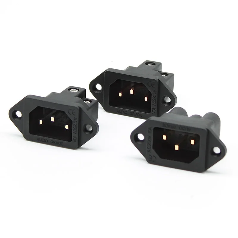 2pcs Furutech Pure Transmission Gold Plated IEC Inlet Power Socket AC ...