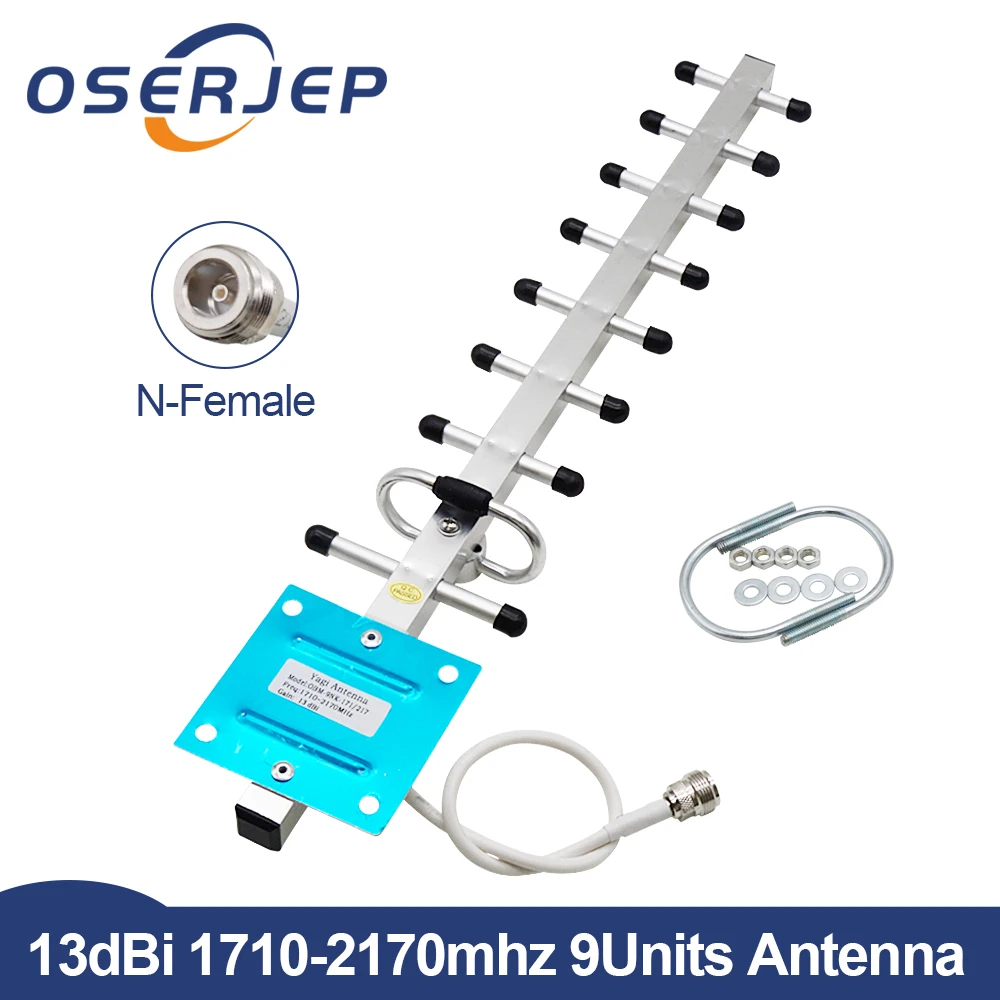 Antena exterior 1800 2100mhz lte antena externa n fêmea para o amplificador celular de 3g 4g ...