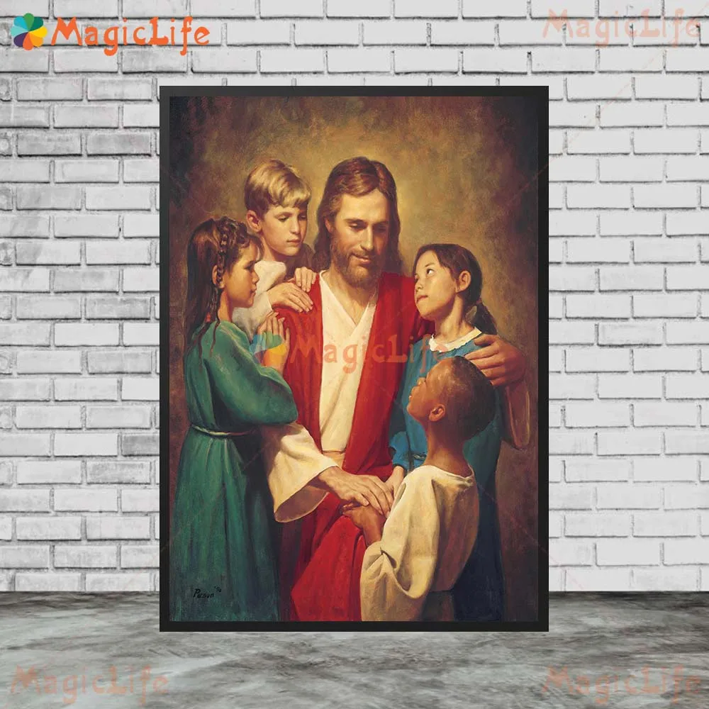 Lds Art Savior With Children
