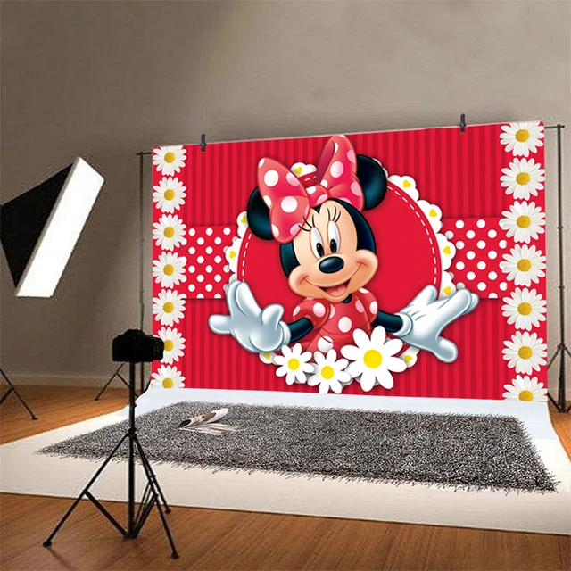 Red Minnie Mouse Birthday Wallpaper