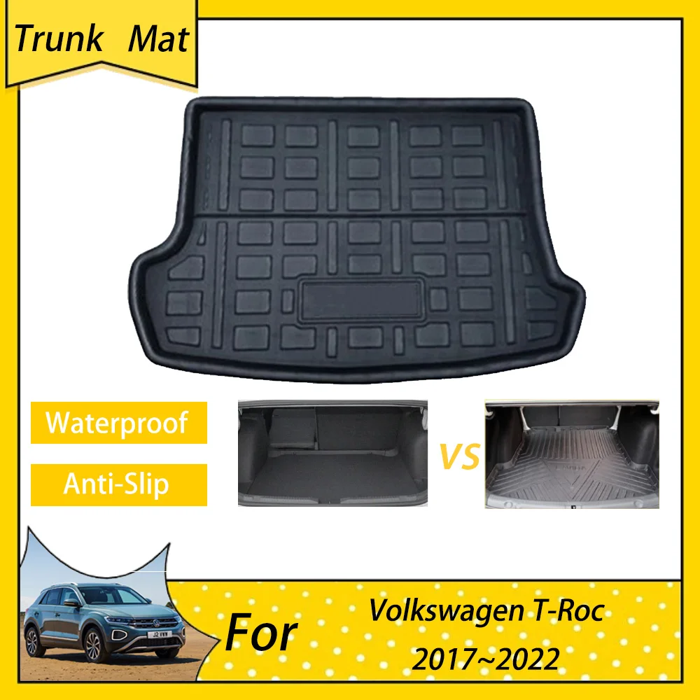 Car Trunk Mats for Volkswagen VW T-Roc T ROC TRoc 2017~2023 Waterproof ...