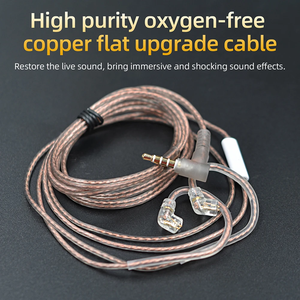 Original-KZ-Headphone-Cord-8-Strands-Gold-Silver-Copper-Cube-Mixed ...