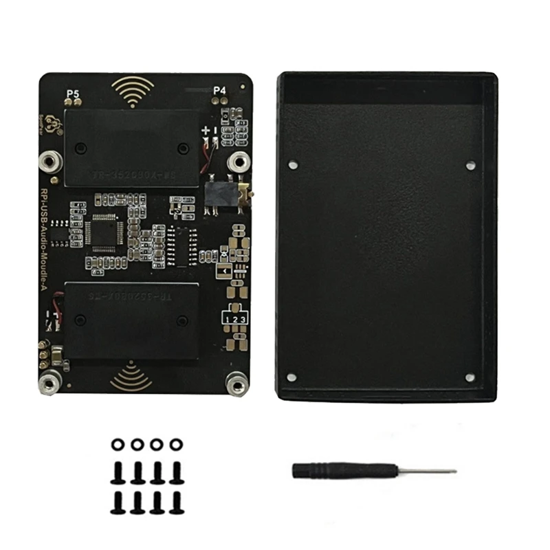 USB-Audio-Sound-Card-Module-HAT-With-Case-For-Raspberry-Pi-5-With ...