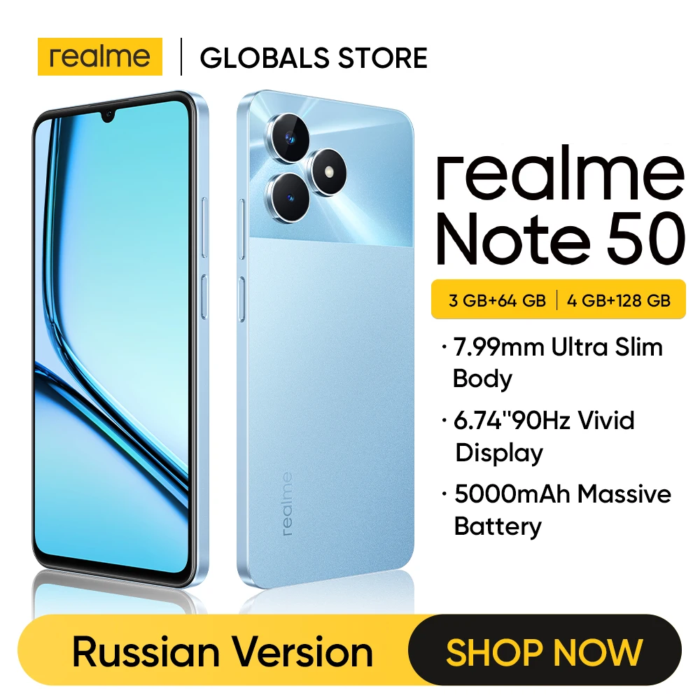 realme-Note-50-Smartphone-6-74-90Hz-Display-IP54-Water-Resistance-3 ...