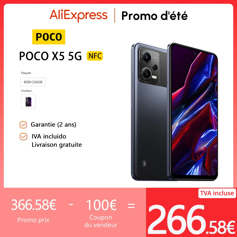 Poco X5 5g Smartphone, Nfc, Global Version, 128 Gb/256gb, 6.67 Inches ...