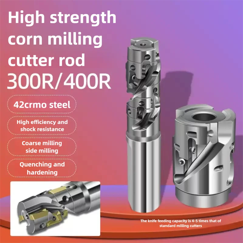 CNC Corn Cob Arbor 300R & 400R Milling Cutter Head Kit - Roughing Side ...
