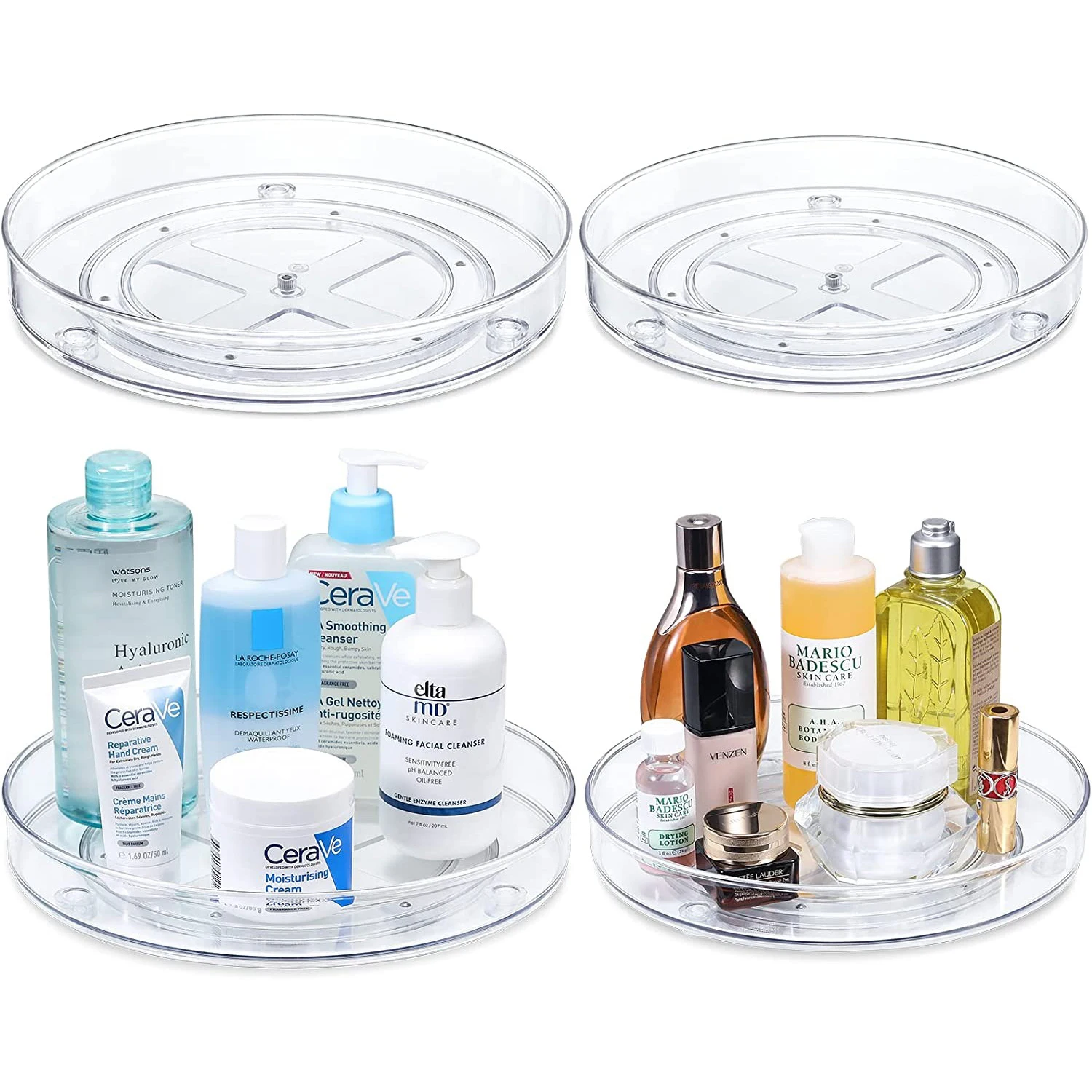9-10-In-Clear-Turntable-Organizers-Rack-for-Kitchen-Cabinet-Spice ...