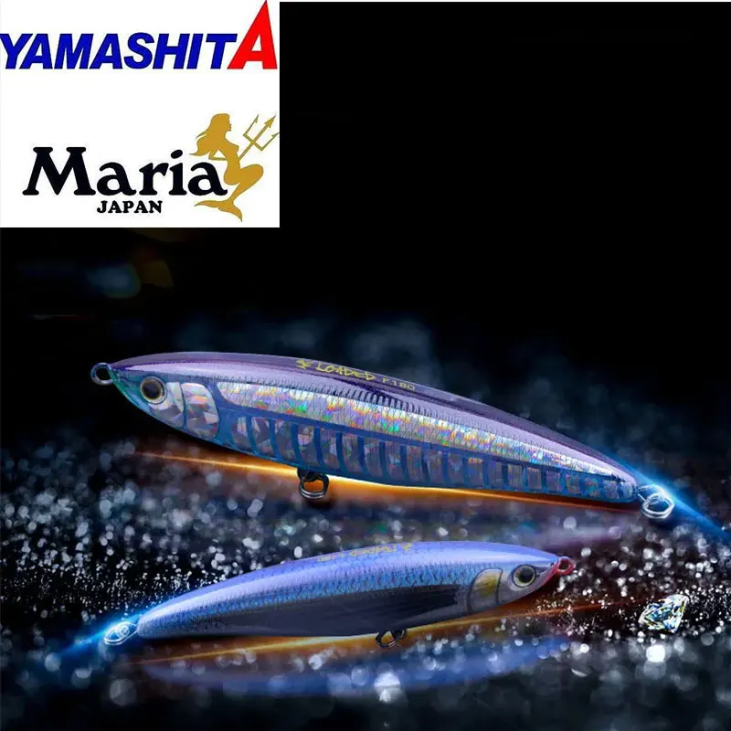 Japan-Maria-Floating-Pencil-Bait-180mm-75g-Sea-Fishing-Golden-Spear ...