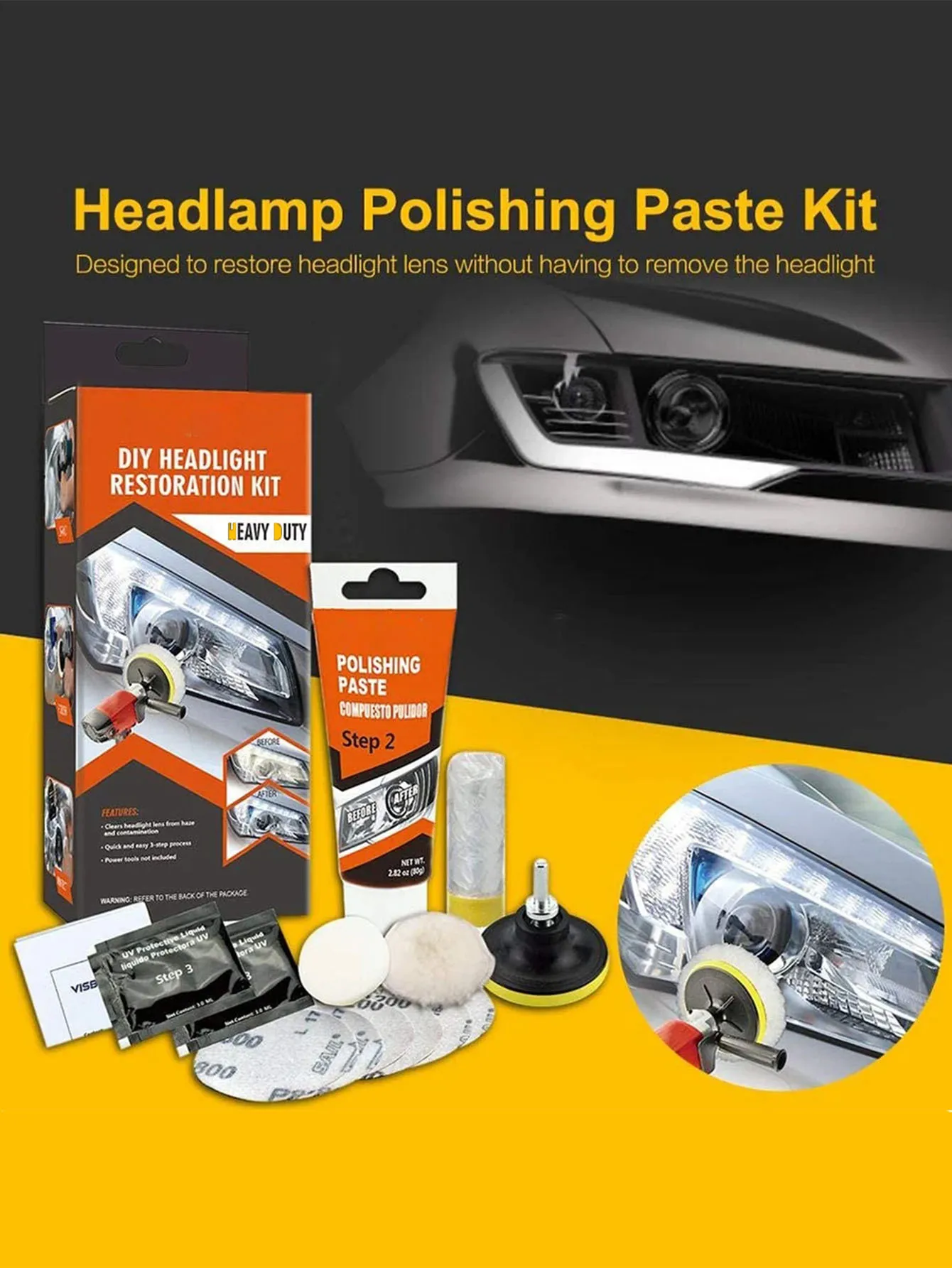 Car-Headlights-Restoration-Kit-Polishing-Paste-Kit-Scratch-Remove-Lens ...