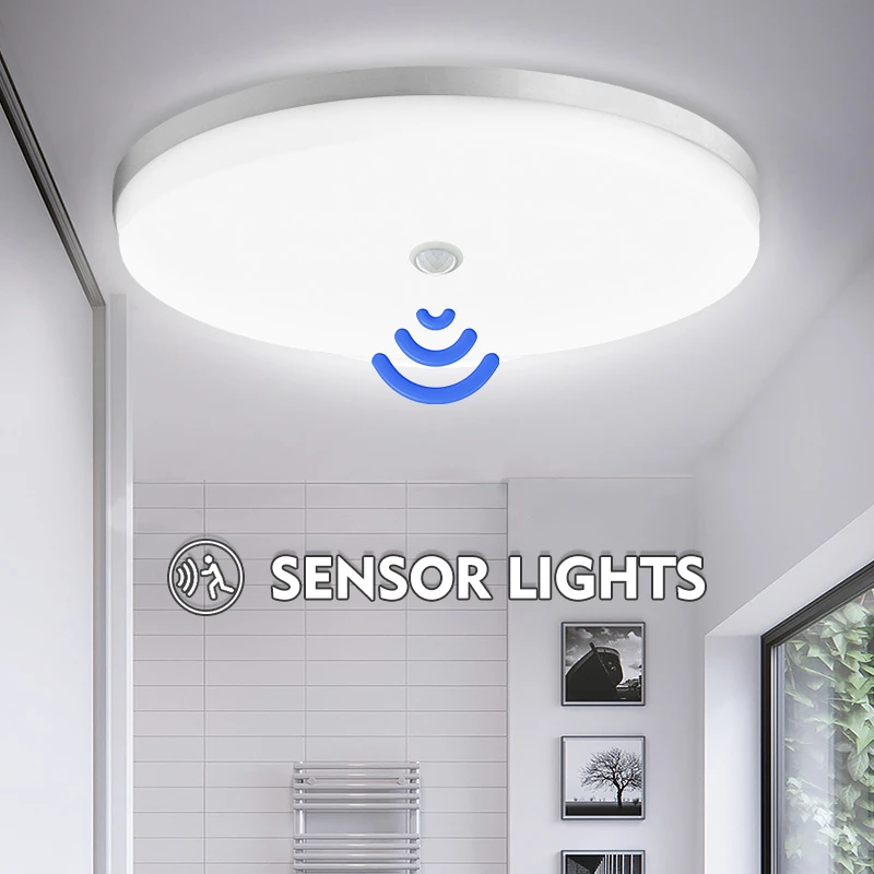 Motion Sensor Light Ceiling Lamps Modern Smart Home Indoor Aisle LED ...