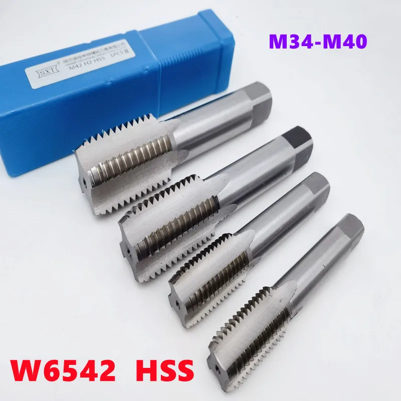 1pcs W6542 HSS right hand straight slot machine tap metric M34-M40 ...