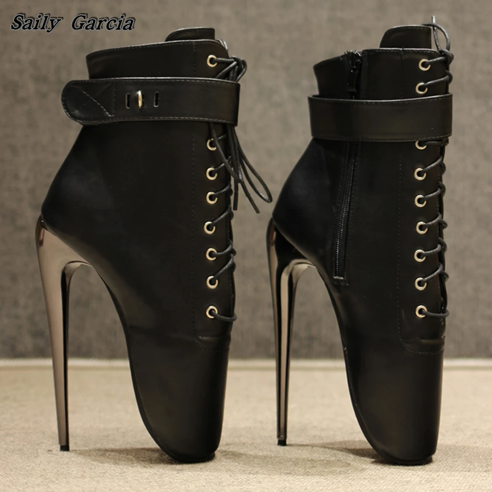 Patent-Leather-18CM-Stiletto-Heel-Sexy-Boots-INS-Ballet-Side-Zipper ...