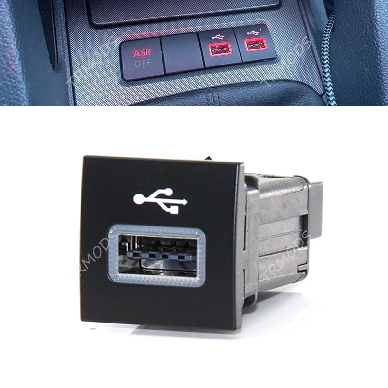 Car USB Input Adapter Audio Radio u disk flash Socket Interface Cable ...