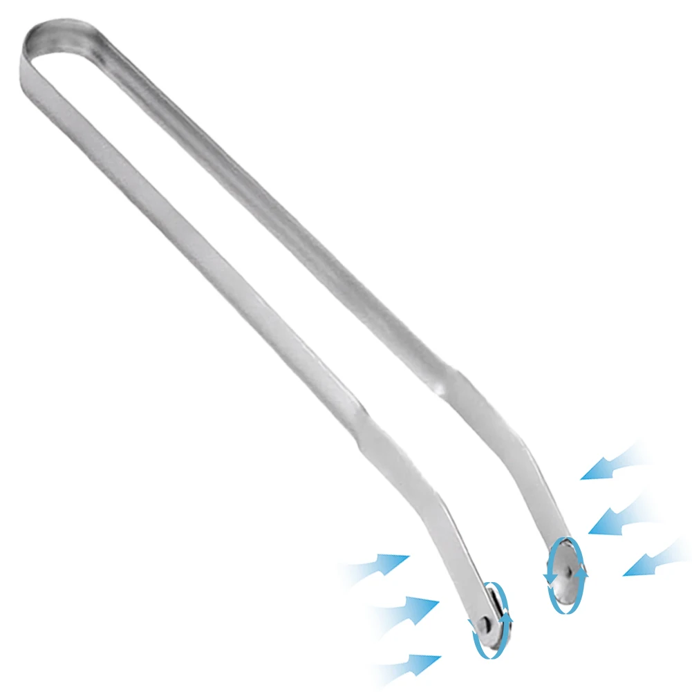 BBQ-Sausage-Turning-Tongs-Stainless-Steel-Grill-Tongs-Hot-Dog-Tongs ...