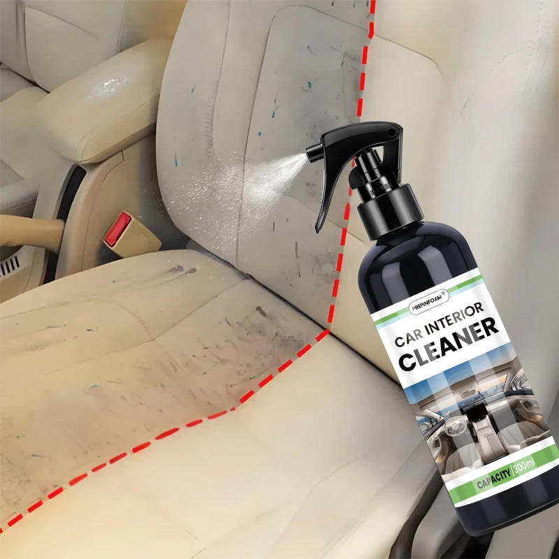 Car Interior Cleaner Spray Ceiling Deep Clean Leather Flannel Woven ...