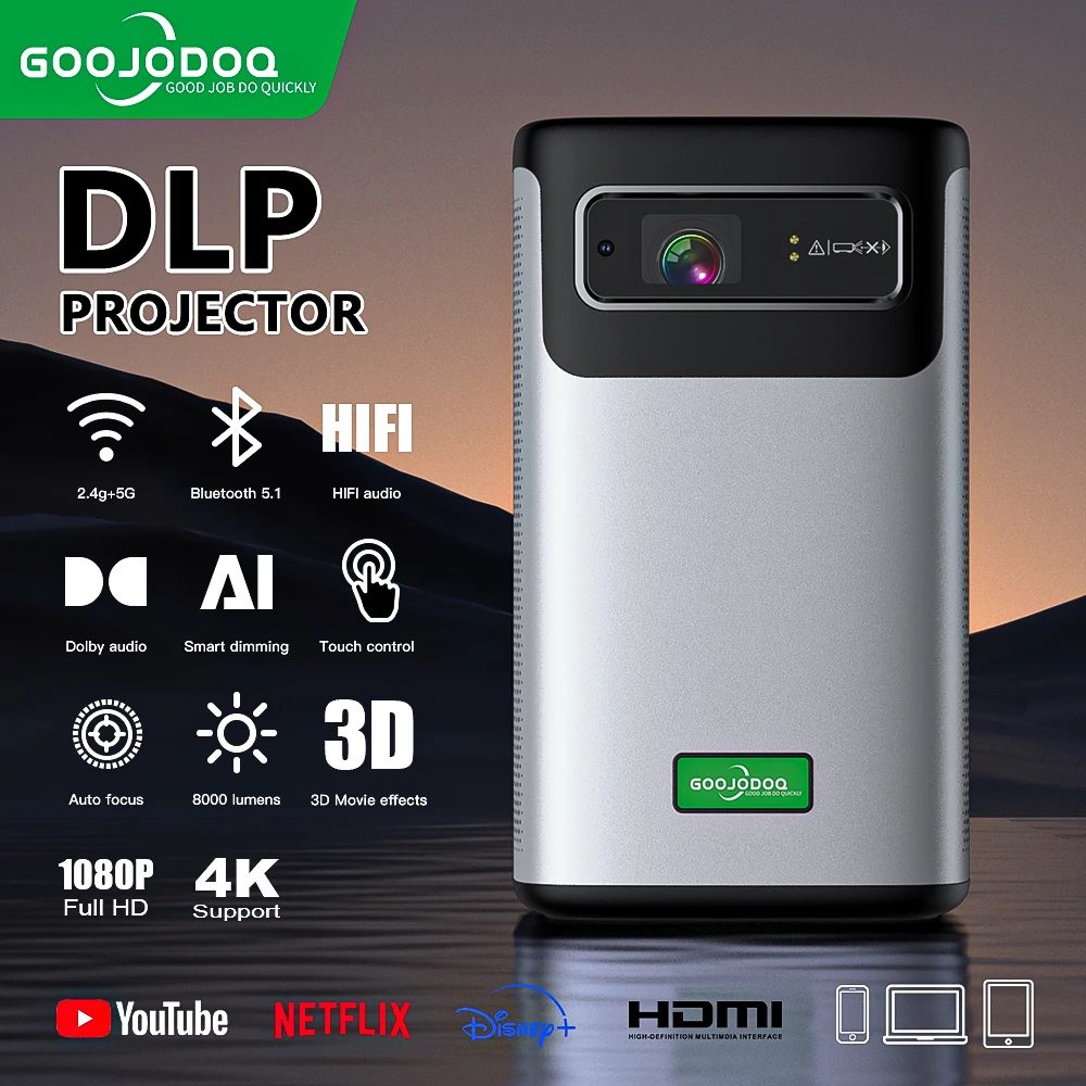 GOOJODOQ-2024-DLP-mini-with-LED-Full-HD-1080P-WiFi-iOS-Android-Smart ...