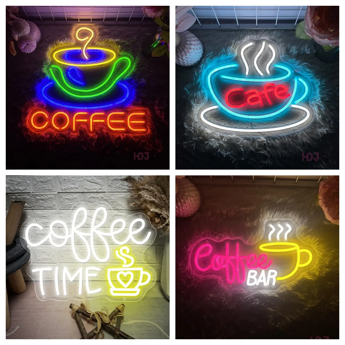 Coffee Neon Led Sign Cafe Pantry Neon lights USB Coffee Shop Tea Room ...