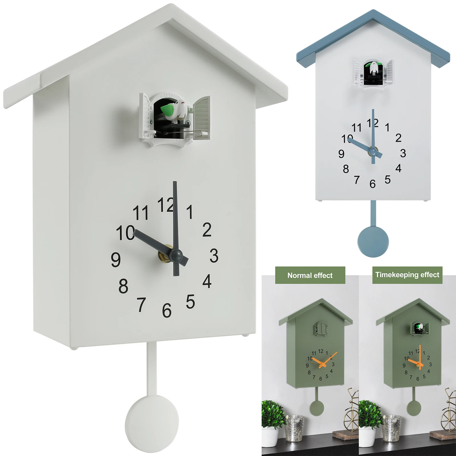 Cuckoo-Clock-with-Chimer-Bird-House-Cuckoo-Sound-Clock-Battery-Powered ...