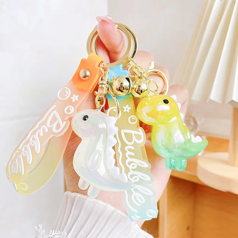 Creative-Gradient-Color-Matte-Glow-At-Night-Dinosaur-Keychain-Cute ...