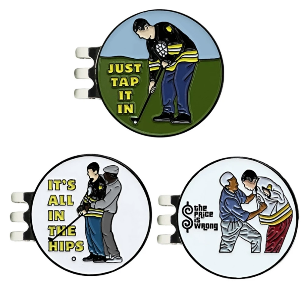 New-stock-golf-hat-clip-with-fun-Happy-Gilmore-ball-mark-Golf-Mark ...