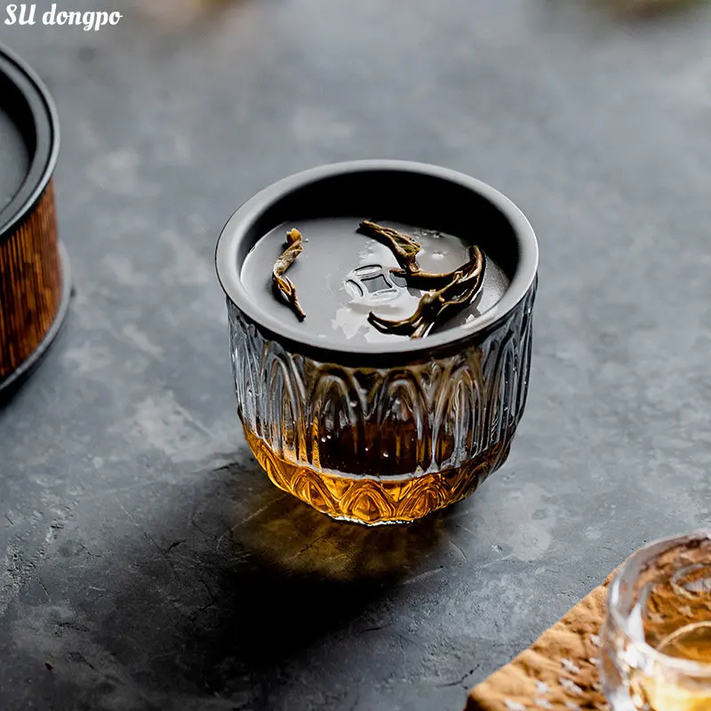 Japanese-style-Glass-Building-Water-Tea-Residue-Tank-Household-Small ...