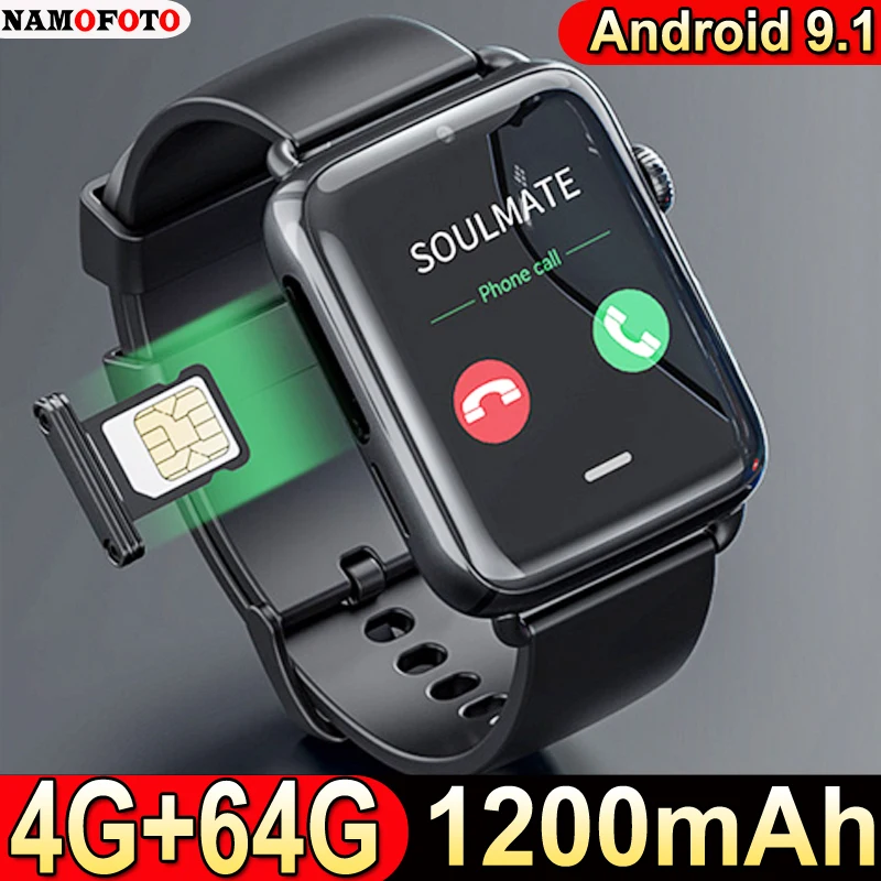 NAMOFOTO 업그레이드 남성용 스마트 워치, 4G 스마트 워치, 4GB, 64GB, 1.88 인치, 1200mAh, GPS ...