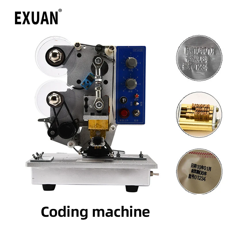 Electric-Printer-Ribbon-Date-Food-Label-Ribbon-Encoder-Semi-automatic ...