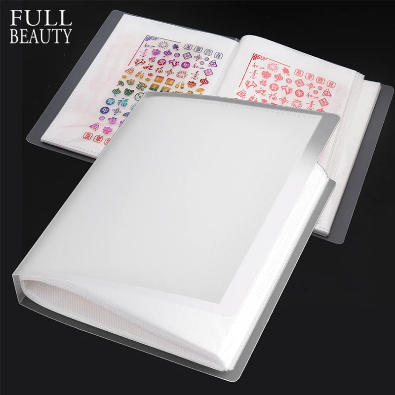 40 Slots Nail Sticker Book Album For Collecting Stickers Large Size ...