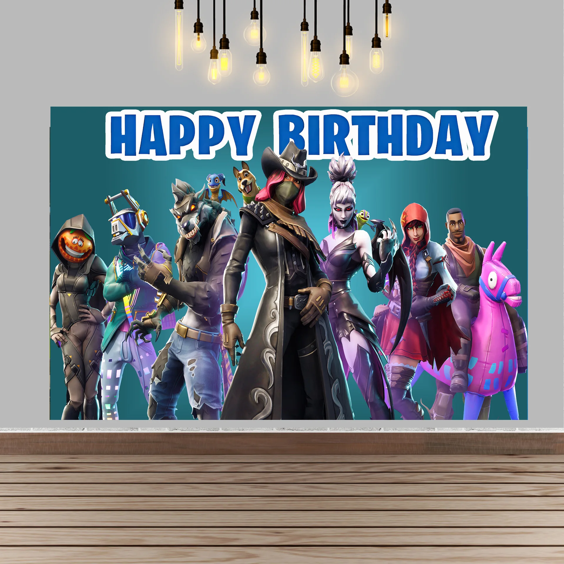 1Pc-Fortnite-Achtergrond-Jongen-Verjaardagstaart-Desktop-Decoratie ...