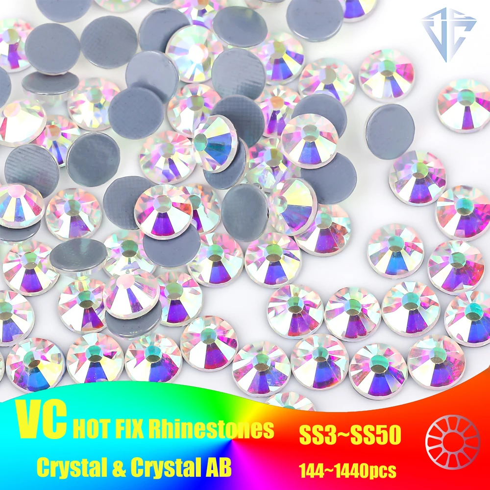 Top-Quality-Better-DMC-Clear-Hotfix-Rhinestones-Super-Bright-Glass ...