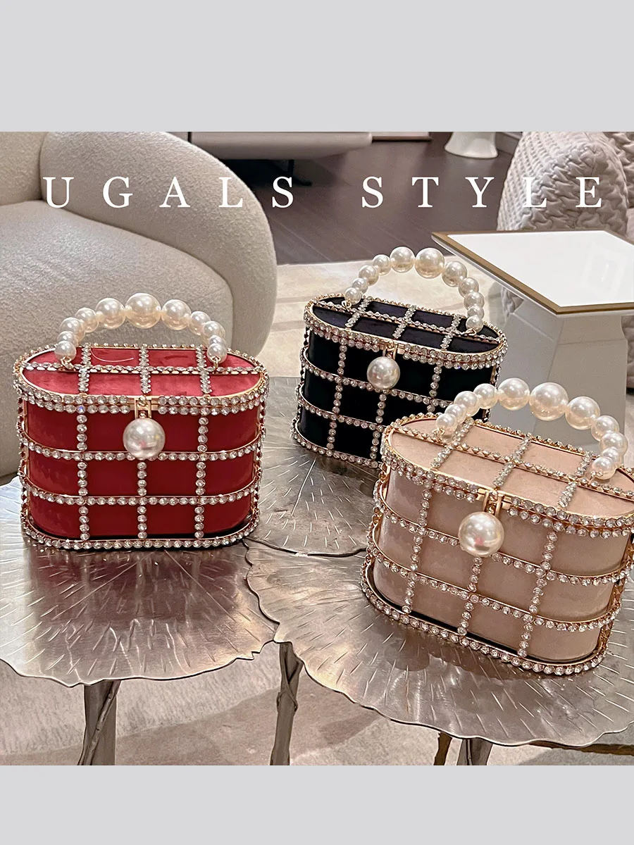 Luxury-Hollow-Out-Metal-Cage-Preal-Beaded-Women-s-Handbag-Rhinestone ...