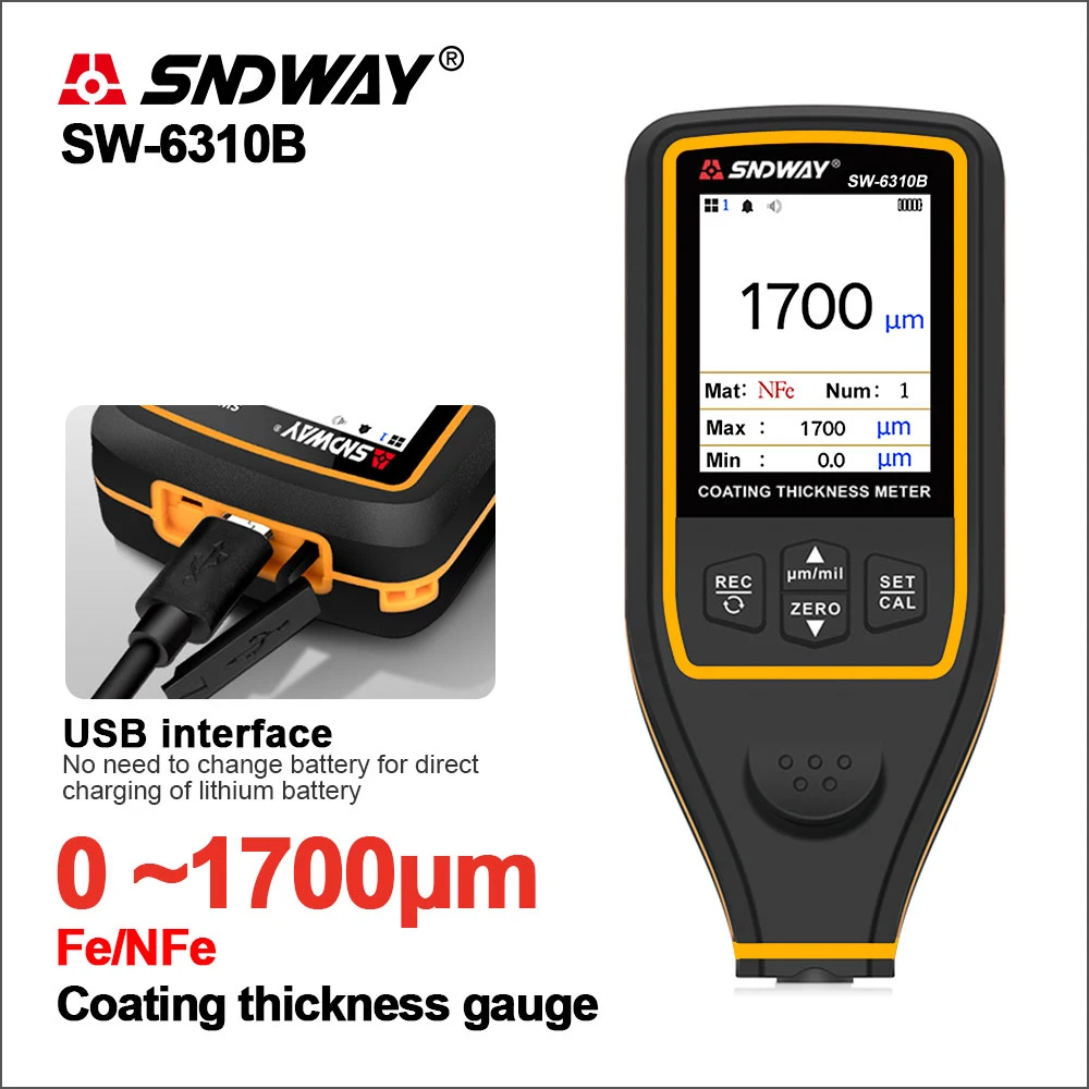 SNDWAY-Width-Measuring-Instrument-Paint-Coating-Thickness-Gauge-Digital ...