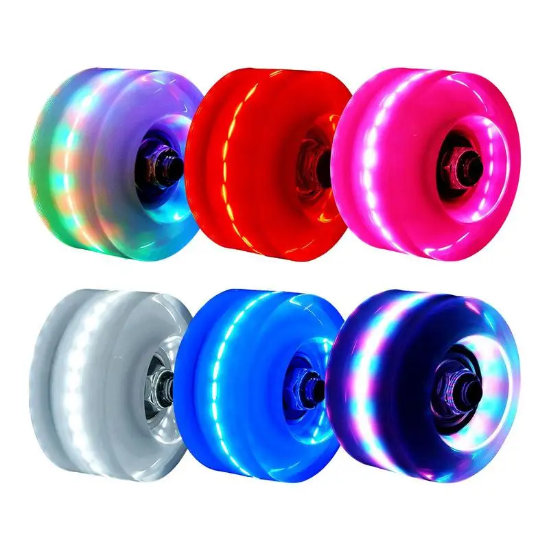 Double-Row-Roller-Skates-Luminous-Wheels-Roller-Skates-Flashing-Wheels ...