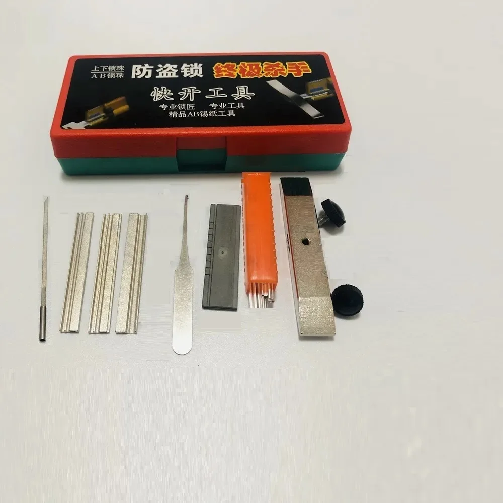 Locksmith-Lock-Pick-Set-Stainless-Steel-Double-Row-Tension-Removal ...