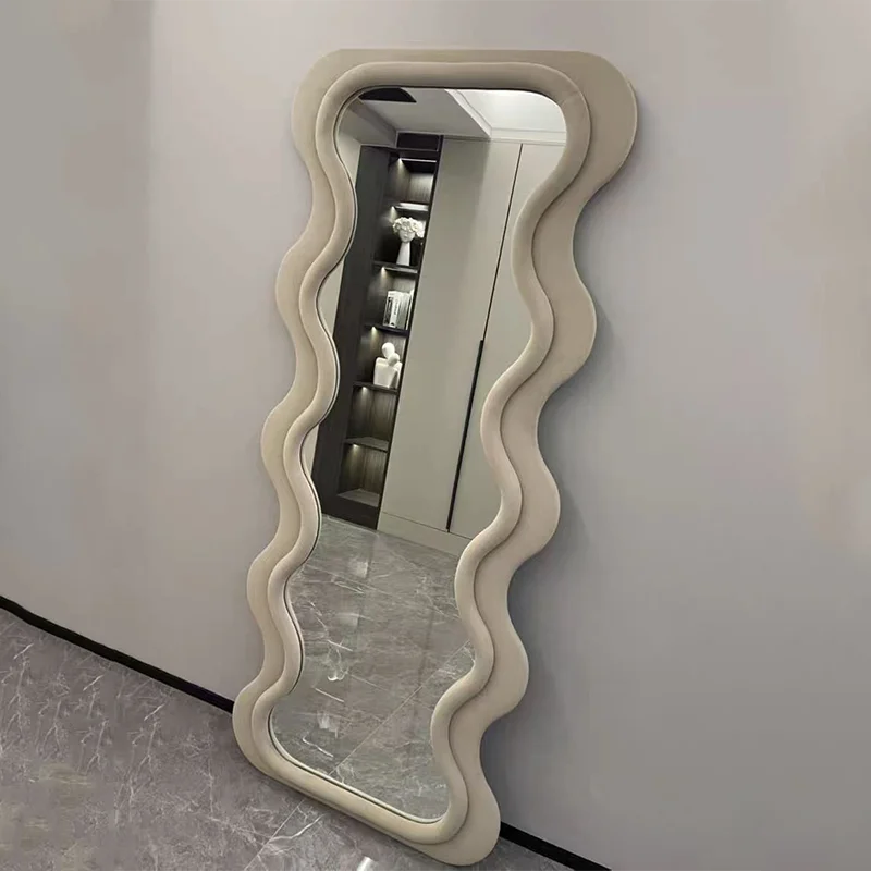 Large-Decorative-Mirrors-Wave-Aesthetic-Standing-Art-Girls-Ornaments ...