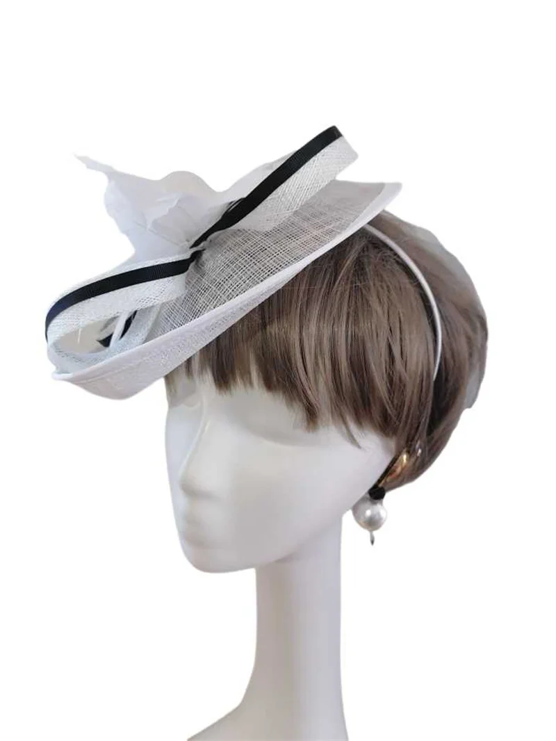 White-Feather-Vintage-Ladies-Evening-Dress-Cap-Medieval-Formal-Hats ...