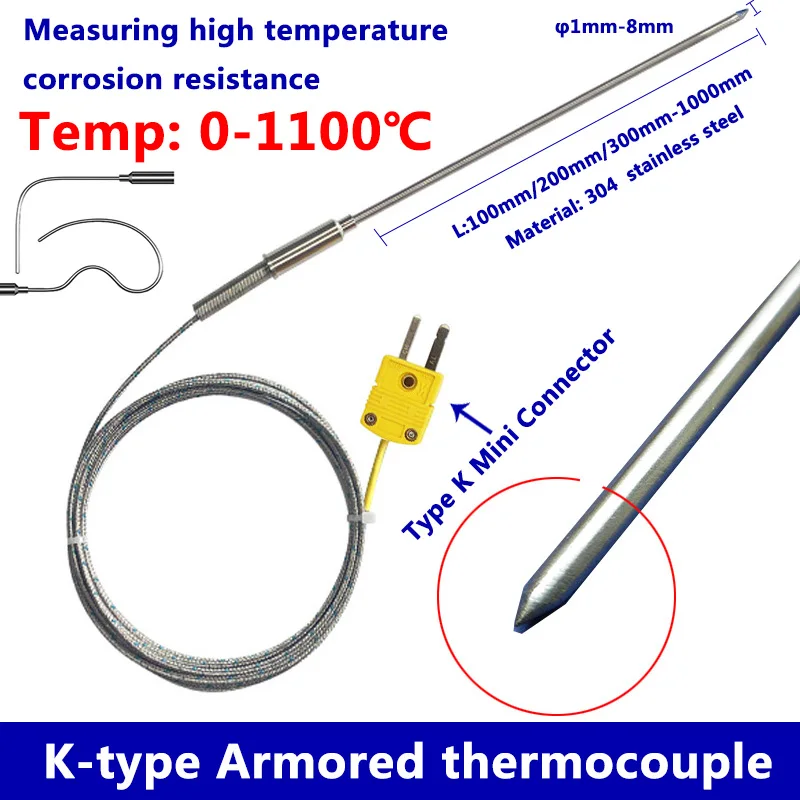 Digital Thermometer For Oven Kiln Large Display K-Type Thermocouple ...