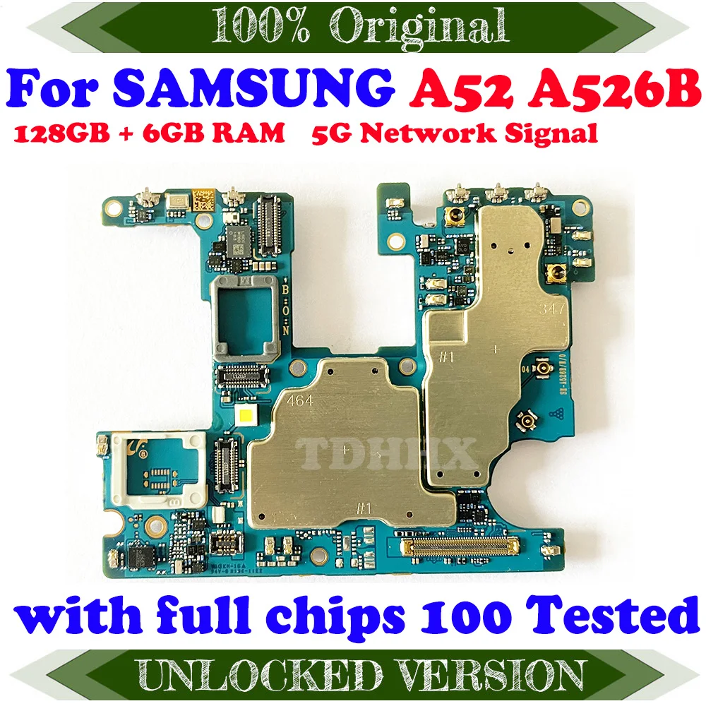 Placa base Original para Samsung Galaxy Tab A52, 128GB, A526B, SM A526B, desbloqueado, sistema ...