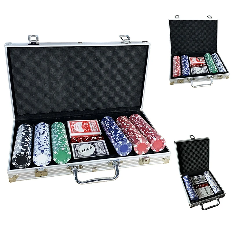 Poker-Chip-Set-For-Texas-Holdem-Blackjack-Gambling-With-Carrying-Case ...