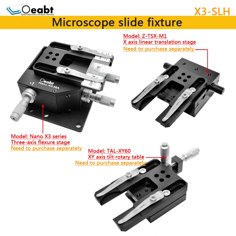 Laserland X3-SLH Microscope Slide Fixture Display Clip Fixing Fixture ...