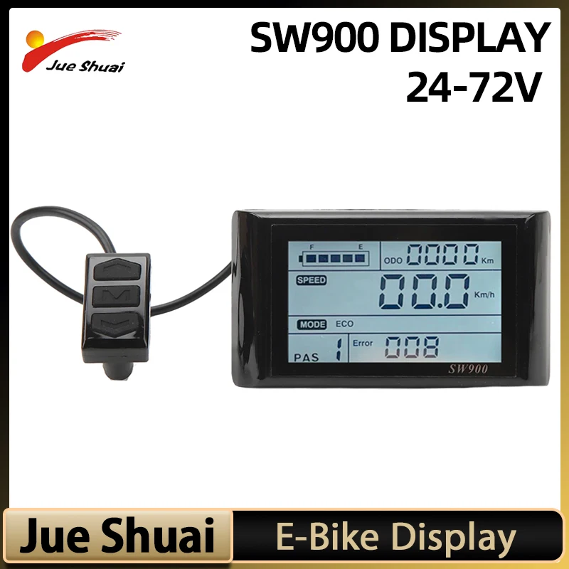 SW900 LCD Display Meter Control Panel 24/36/48V E-Bike Electric Bicycle ...